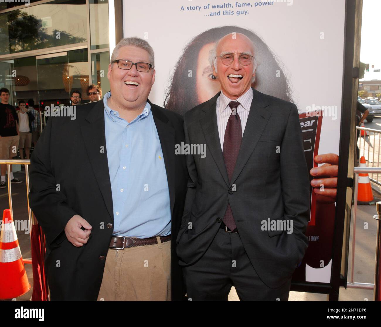 Writer David Mandel and Larry David arrive on the red carpet at the ...