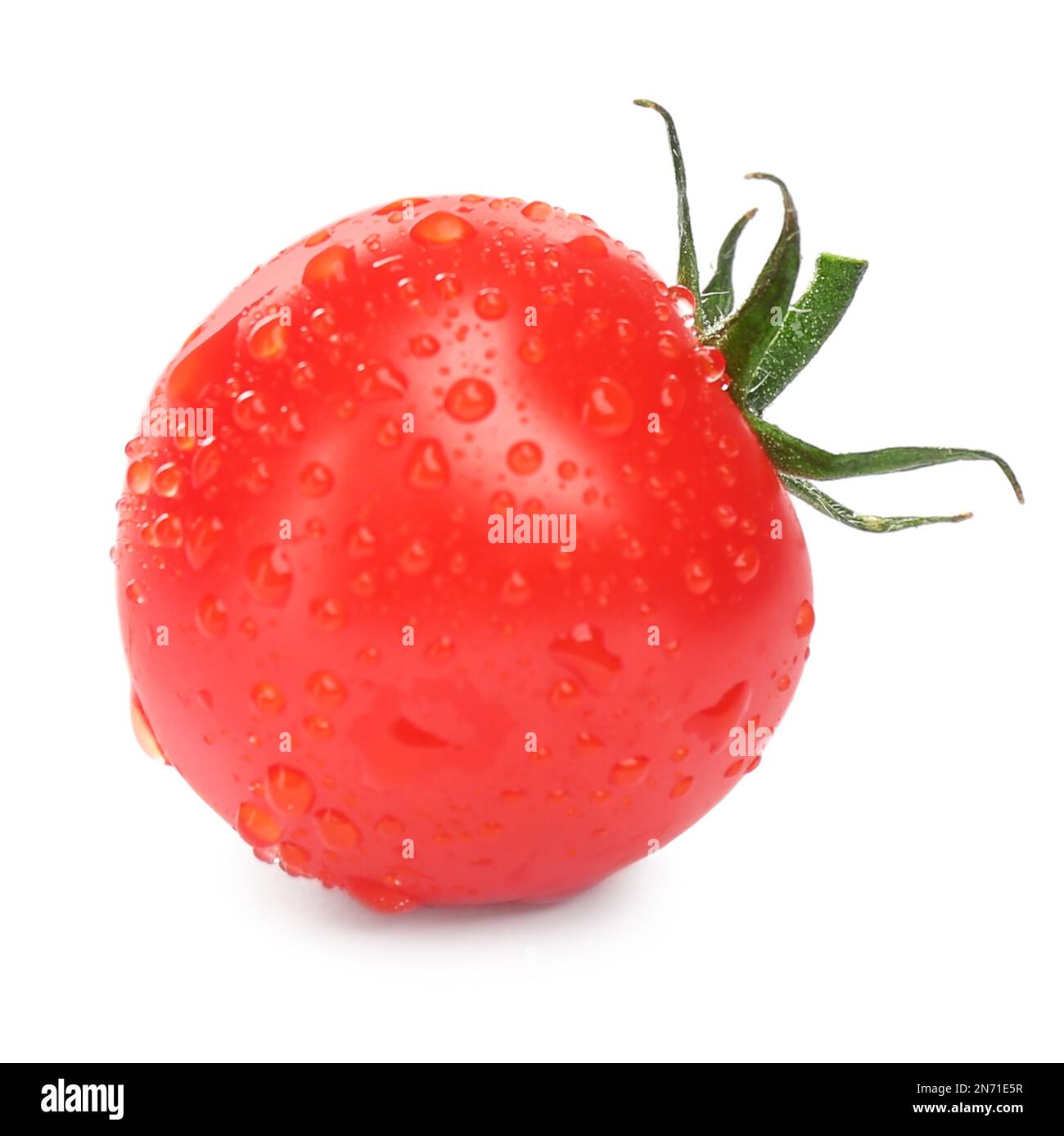 Fresh ripe cherry tomato isolated on white Stock Photo - Alamy