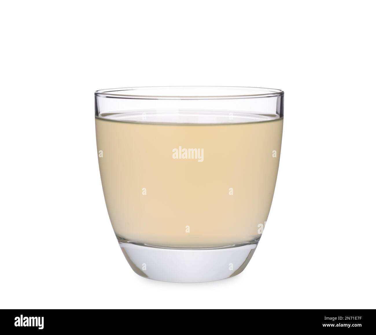 Glass with tasty drink isolated on white Stock Photo - Alamy