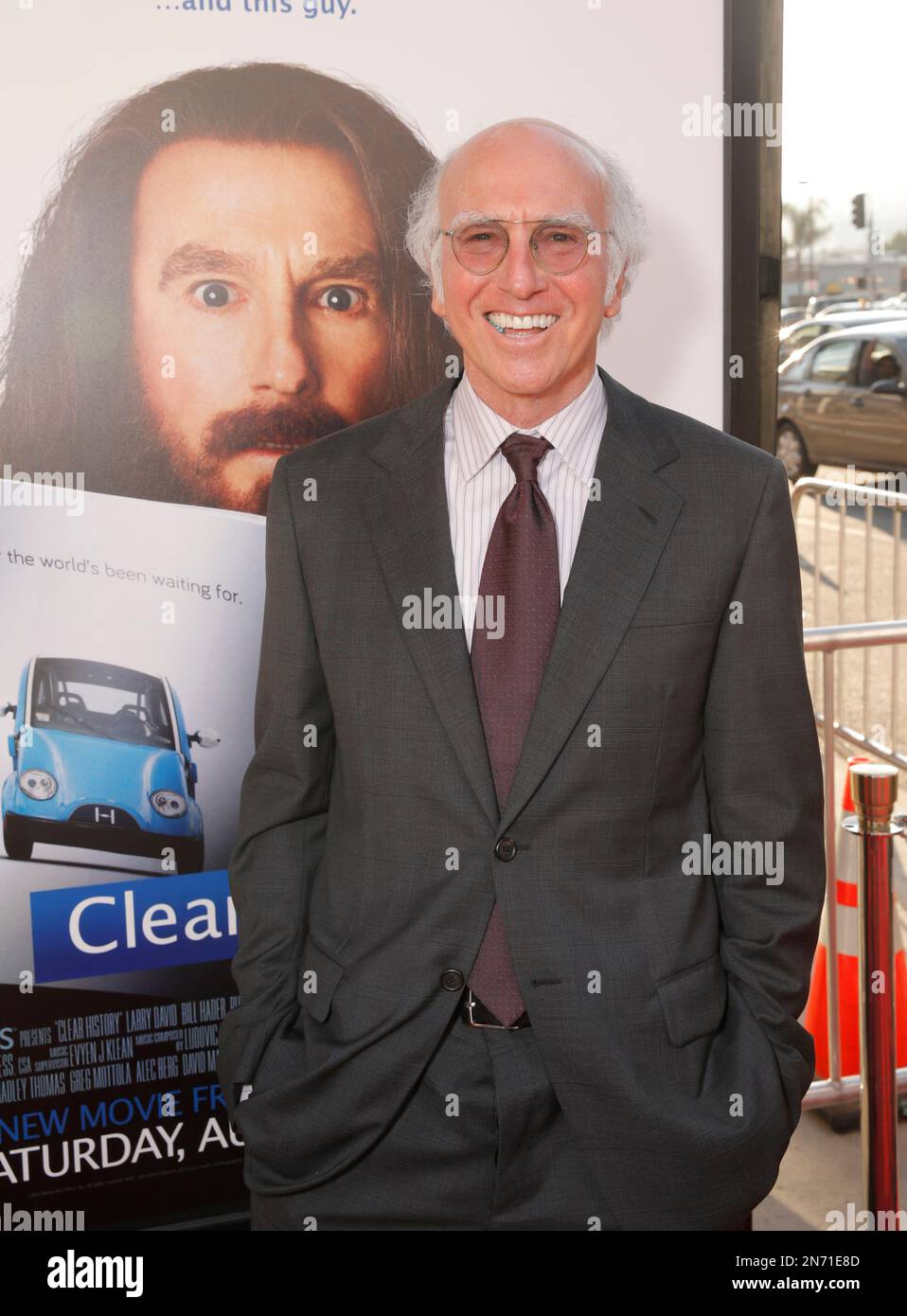 Larry David arrives on the red carpet at the premiere of "Clear History ...