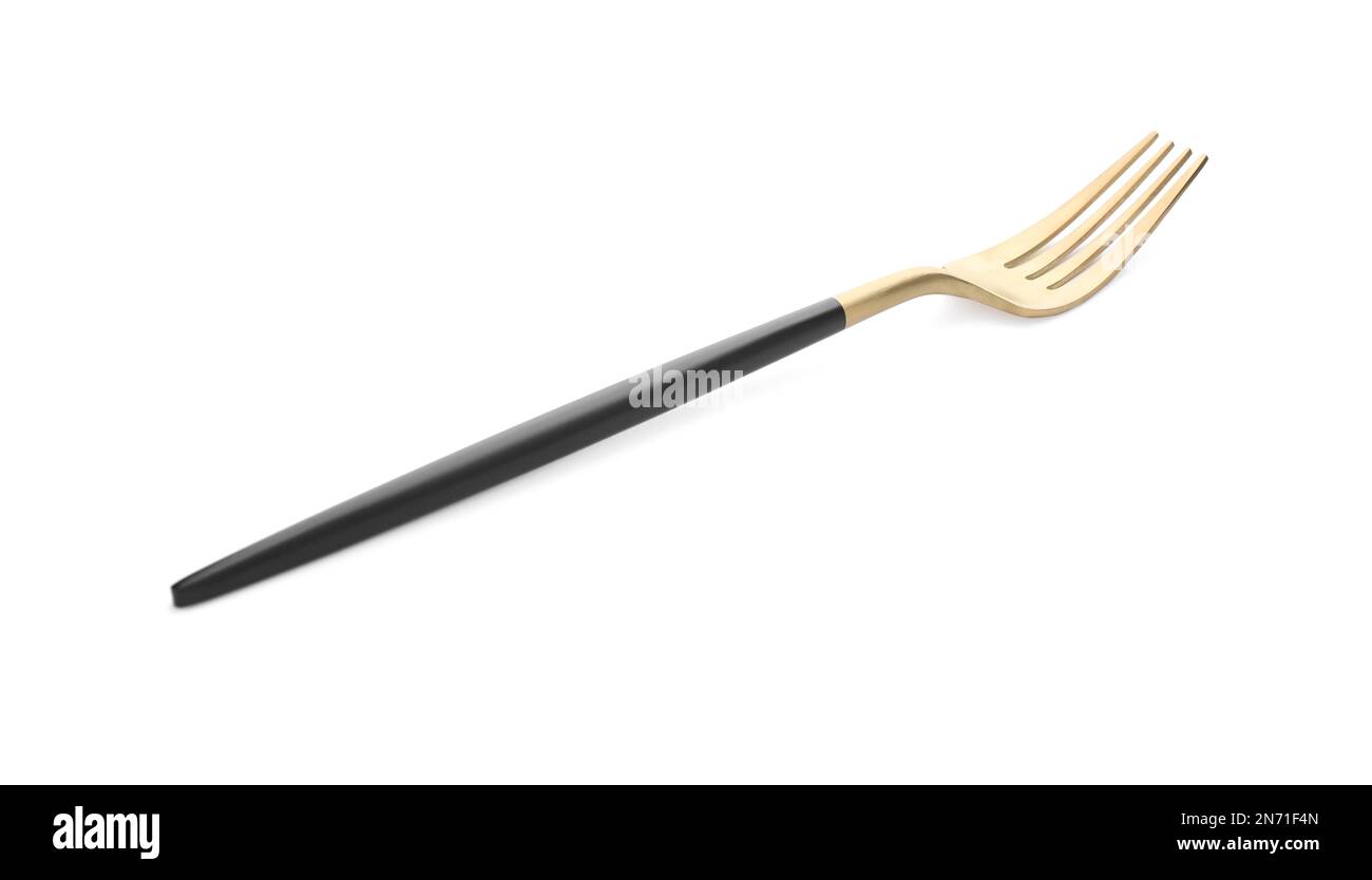 Simple elegant fork on white hi-res stock photography and images - Alamy