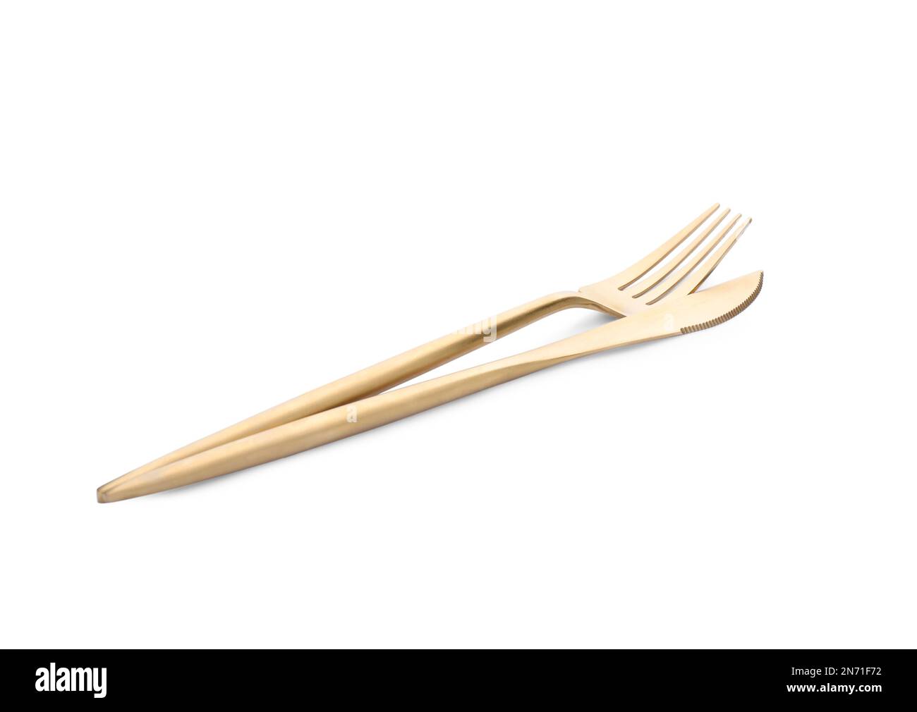 Simple elegant fork on white hi-res stock photography and images - Alamy