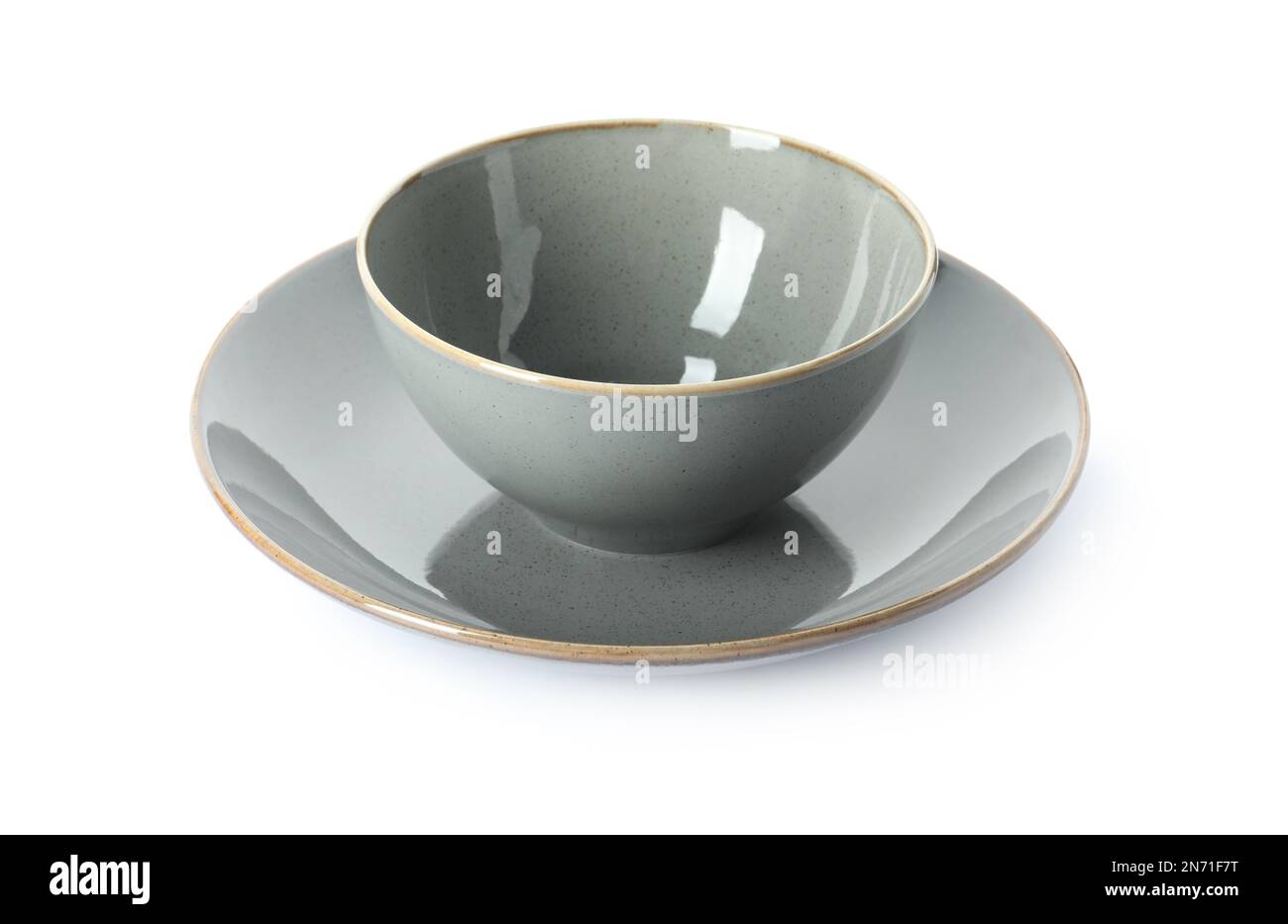 Grey ceramic plate hi-res stock photography and images - Alamy