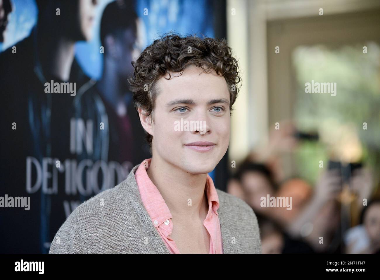 Douglas Smith arrives at a special screening of "Percy Jackson: Sea of ...