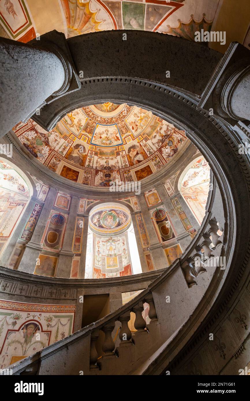 De Scala Regia at Palazzo Farnese, Caprarola, Lazio, Italy Stock Photo ...