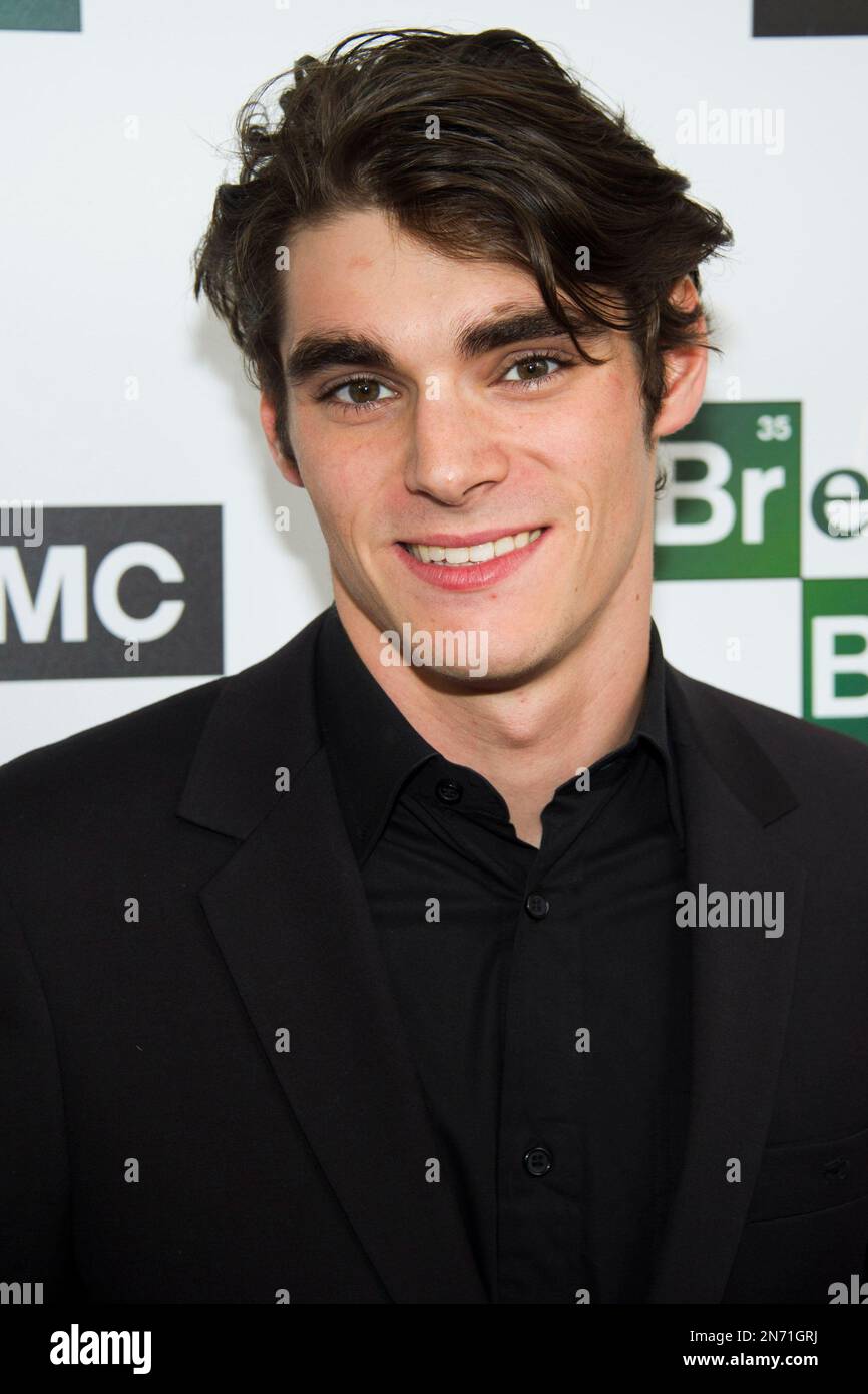 RJ Mitte attends the "Breaking Bad" final episodes premiere hosted by ...