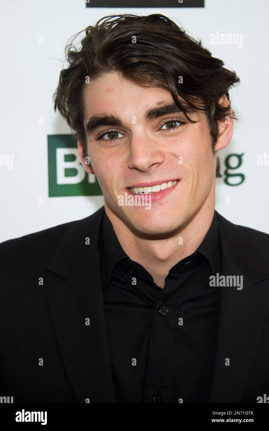 RJ Mitte attends the "Breaking Bad" final episodes premiere hosted by ...