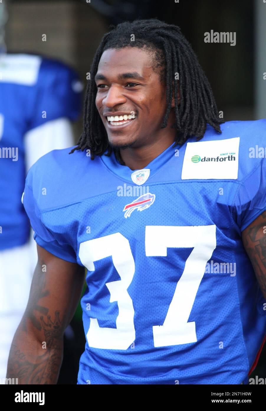 Buffalo Bills Nickell Robey heads to the field during their NFL ...