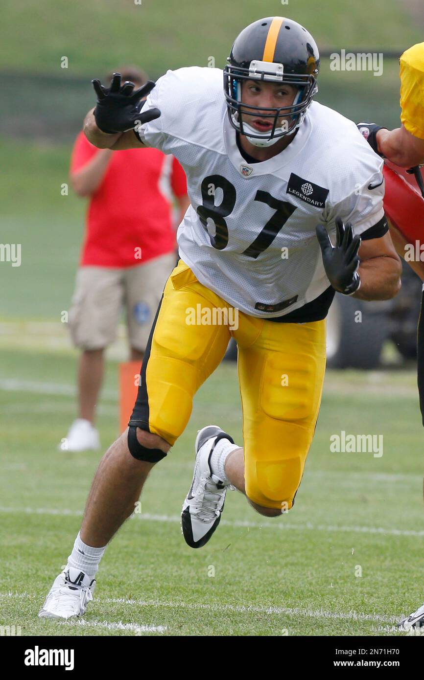 Pittsburgh Steelers tight end Matt Spaeth (87) at practice during NFL ...