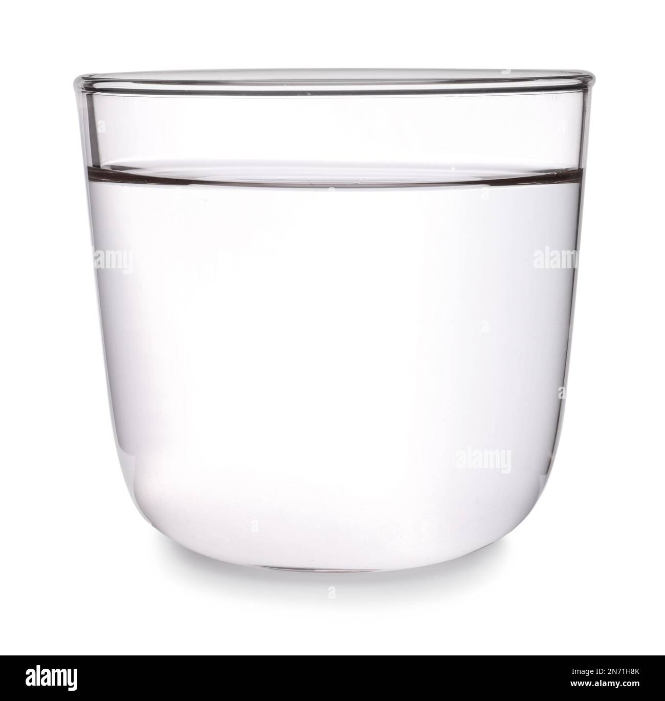 Glass of clean water isolated on white Stock Photo - Alamy