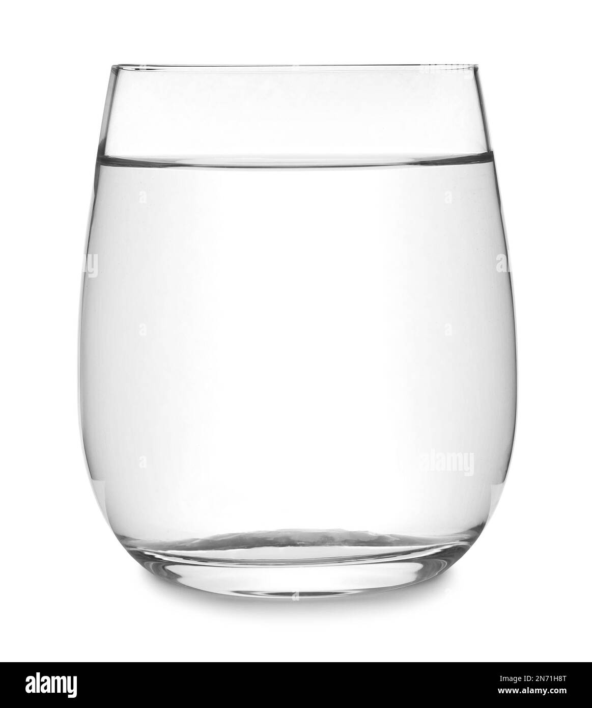 Glass of clean water isolated on white Stock Photo - Alamy