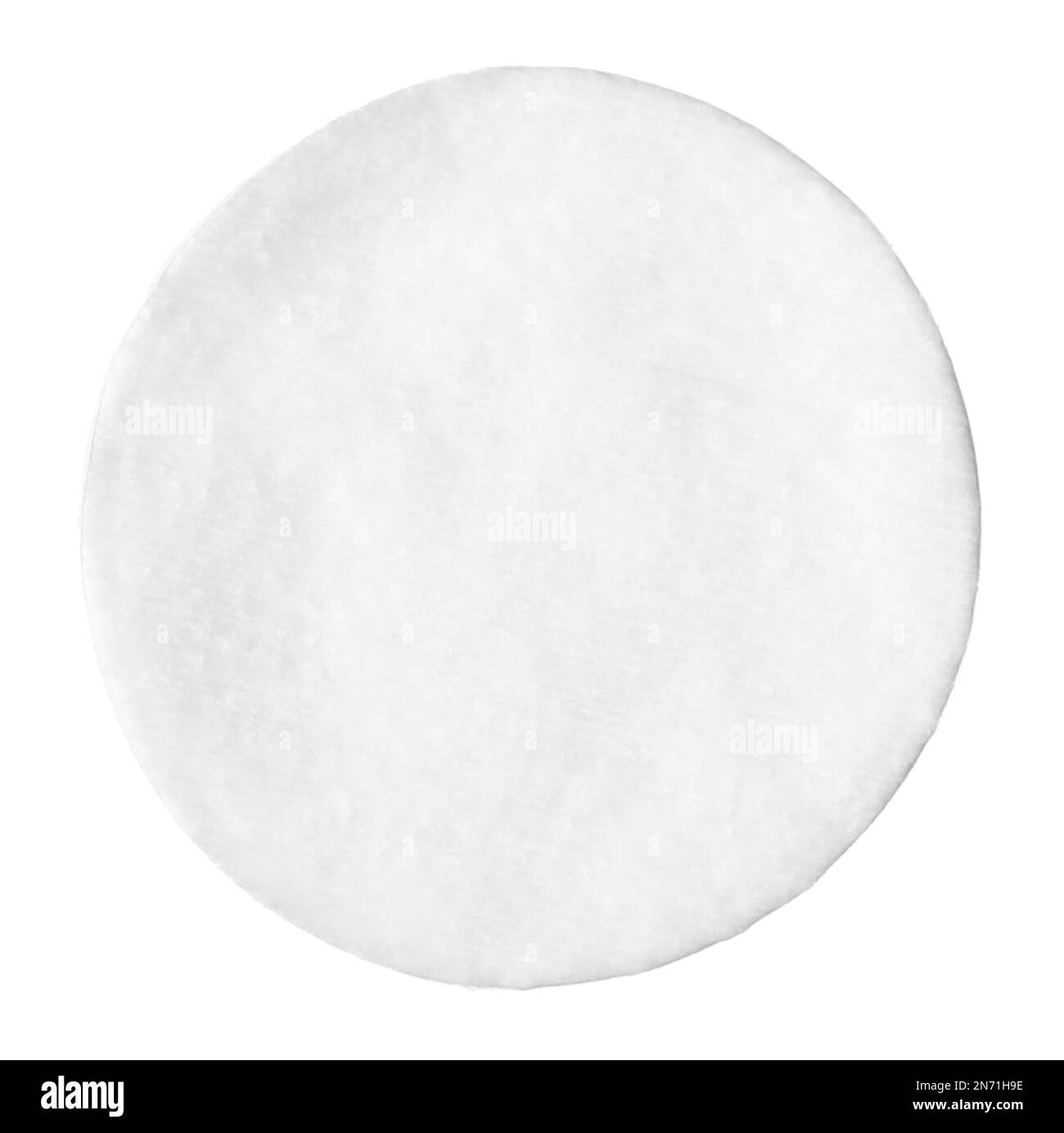 One clean cotton pad isolated on white Stock Photo - Alamy