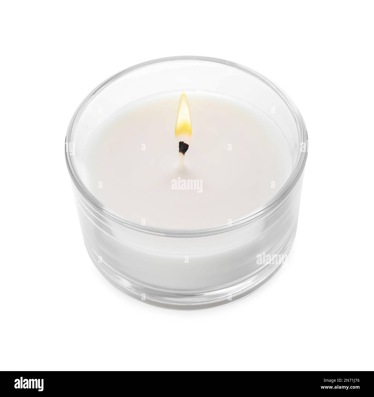 Burning candle tea light Cut Out Stock Images & Pictures - Alamy