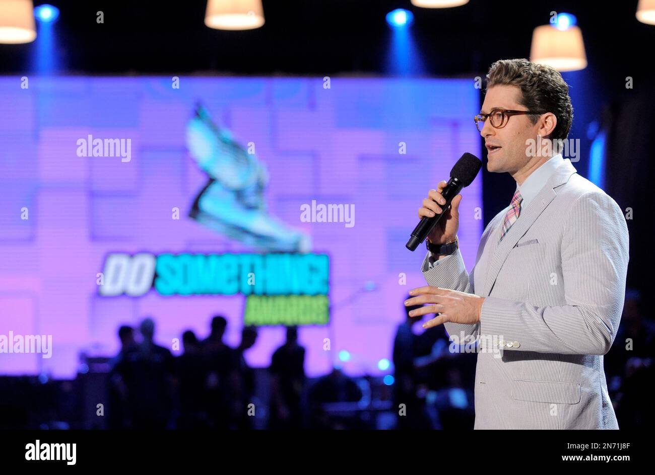 Actor Matthew Morrison speaks on stage at the Do Something Awards at ...