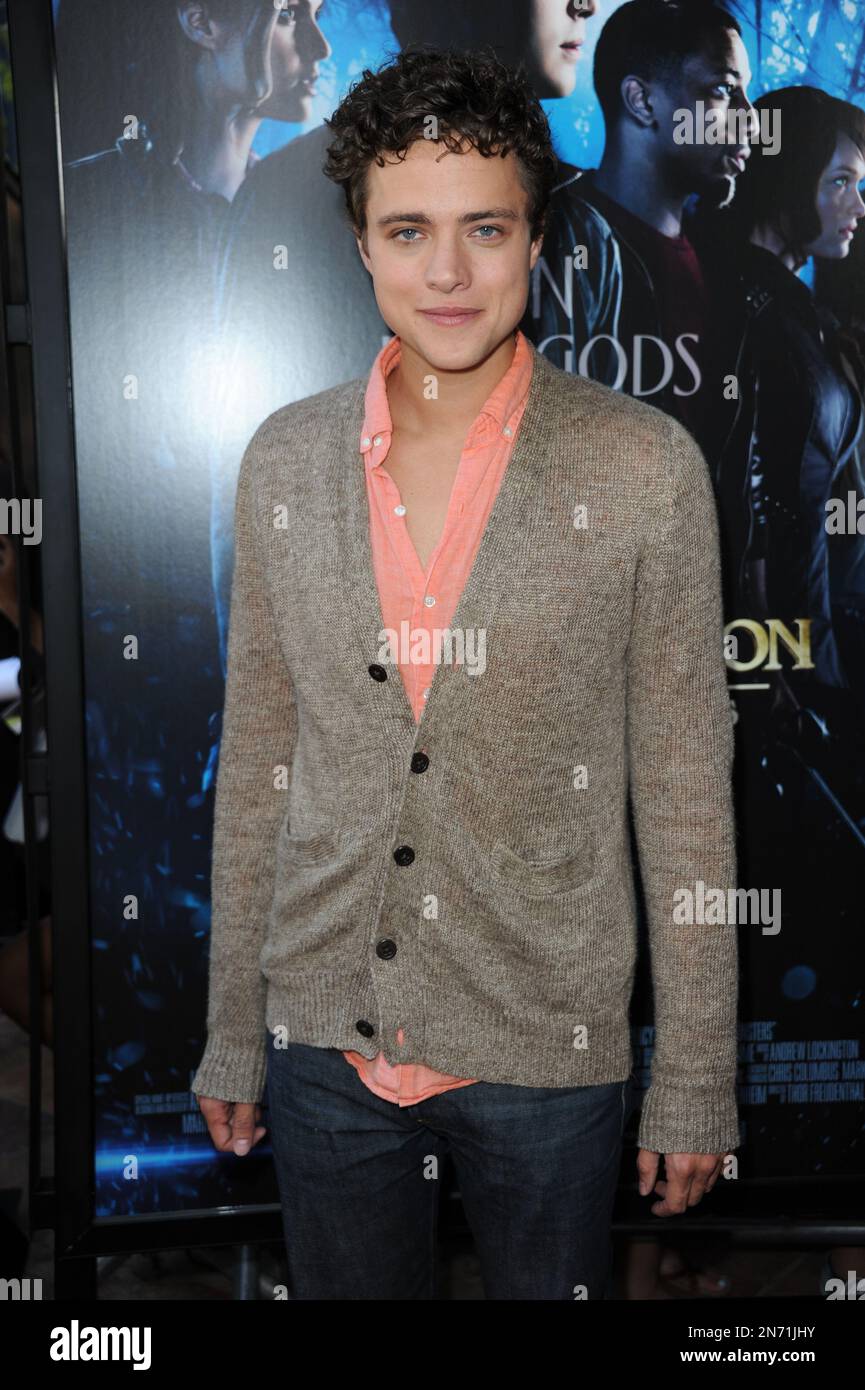 Douglas Smith arrives at a special screening of "Percy Jackson: Sea of ...