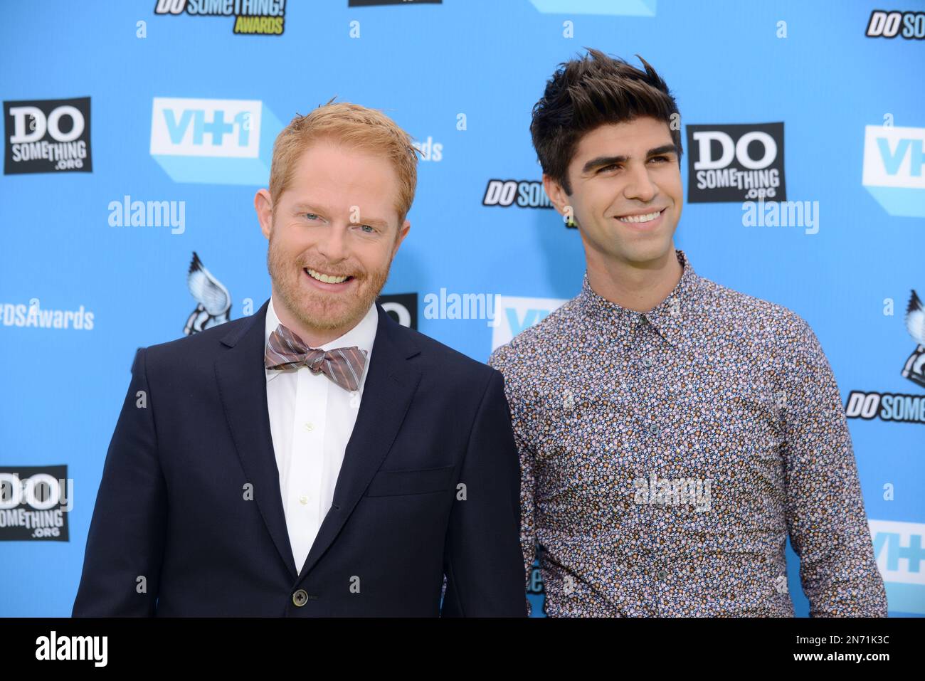 Jesse Tyler Ferguson, left, and Justin Mikita arrive at the Do ...