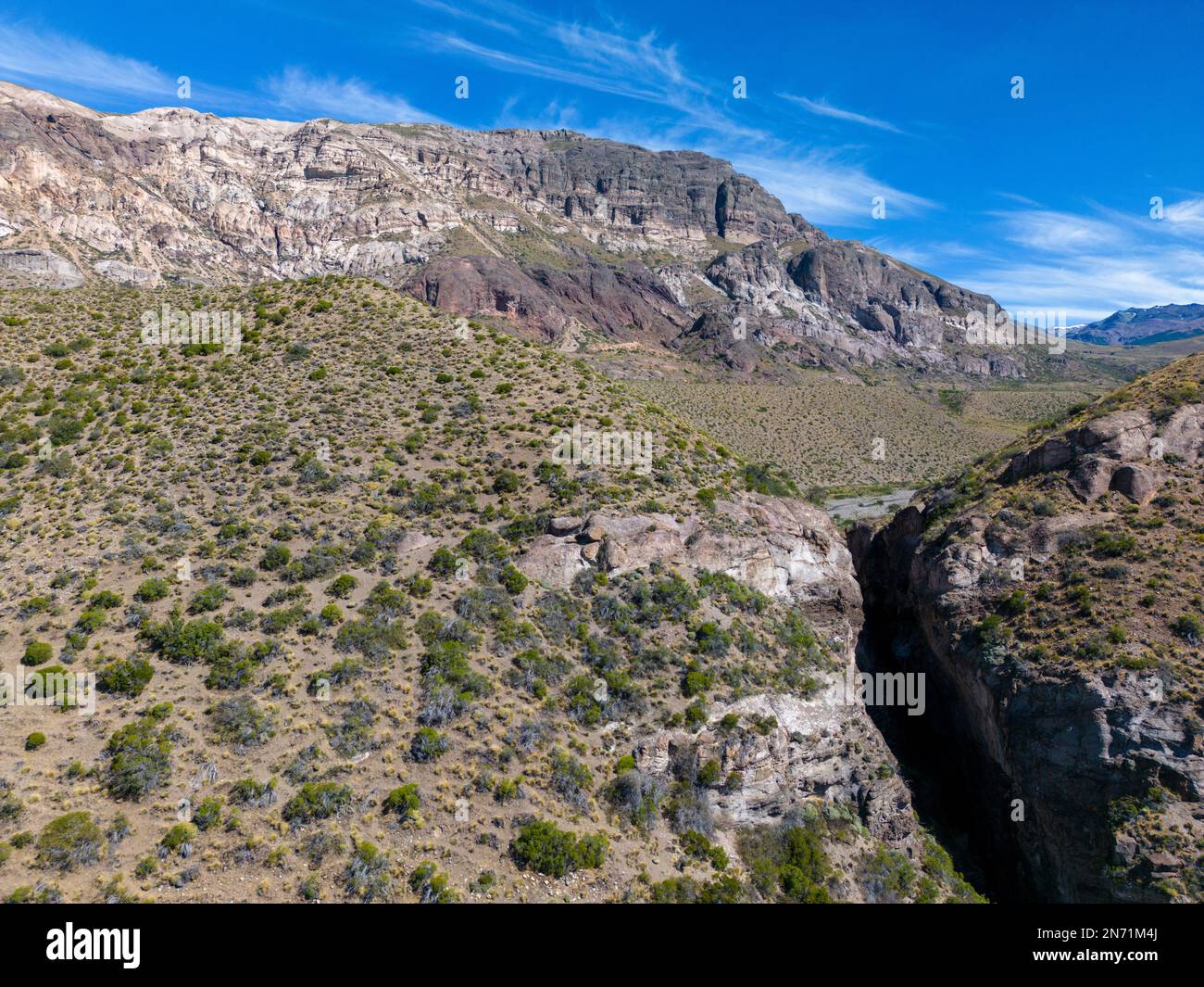 Beautiful mountain landscape of Quebrada El Diablo in Chile, Traveling ...