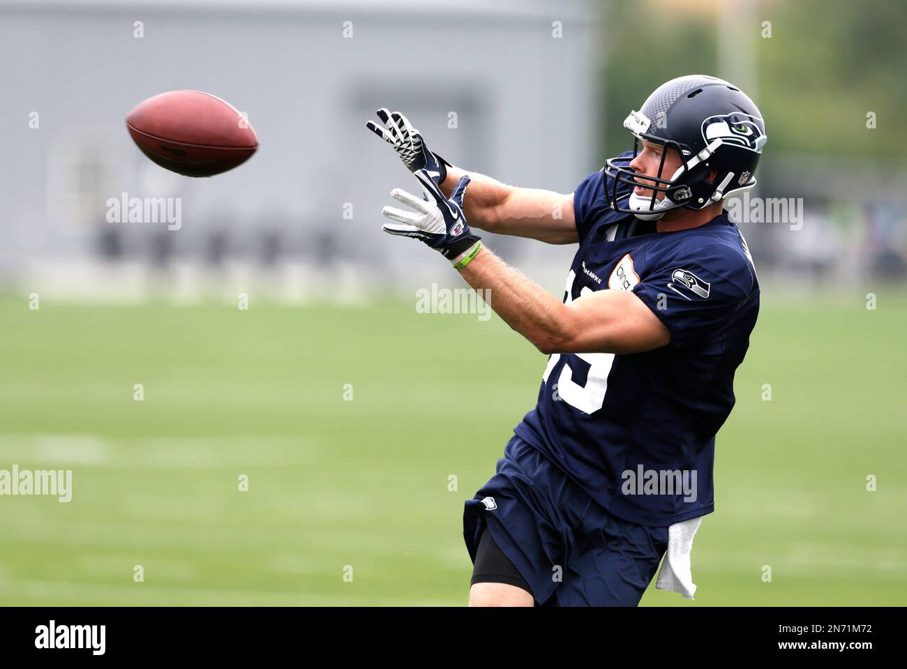Seattle Seahawks' Bryan Walters in action at an NFL football training ...