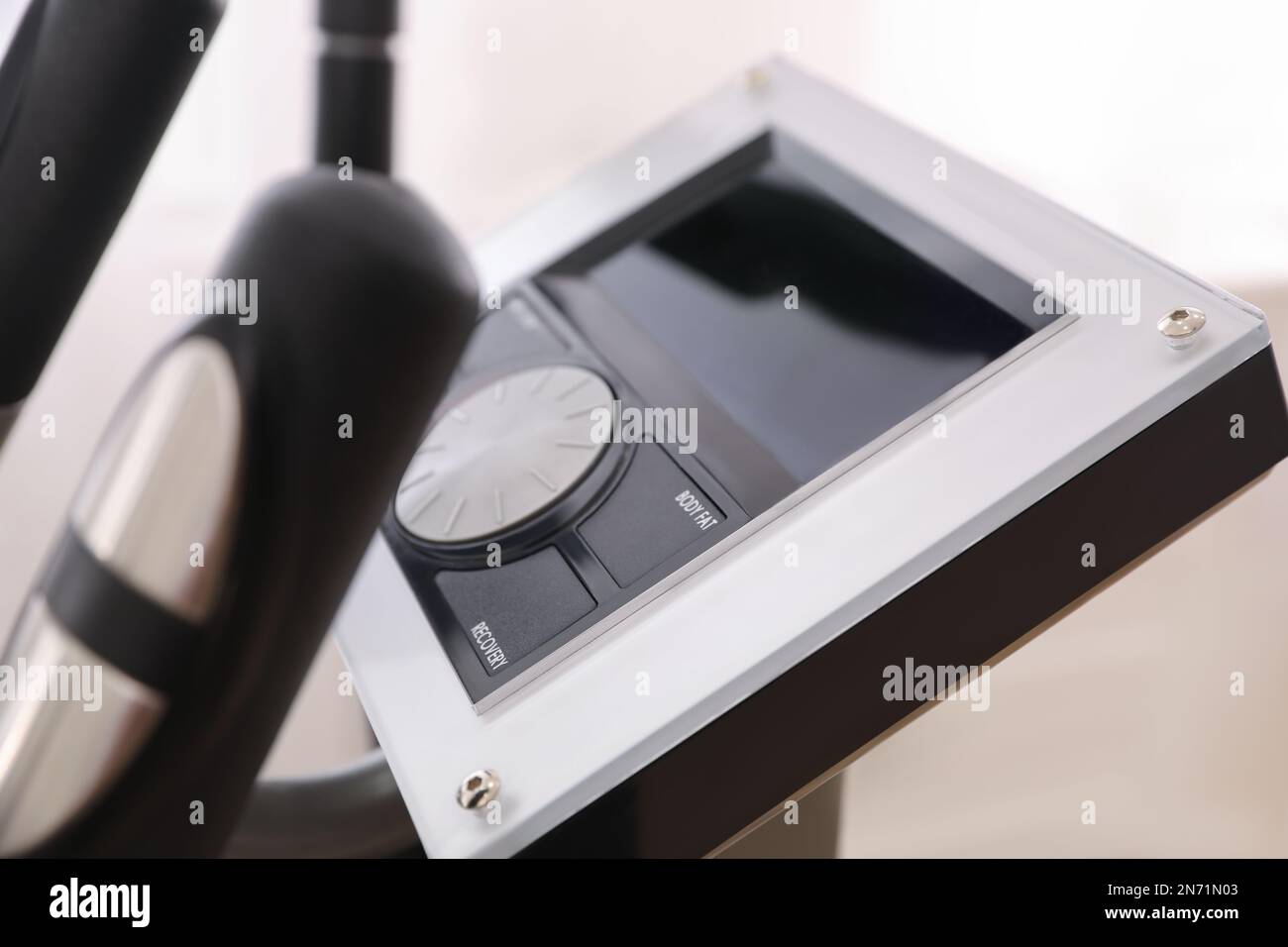 Stationary bike screen hi-res stock photography and images - Alamy