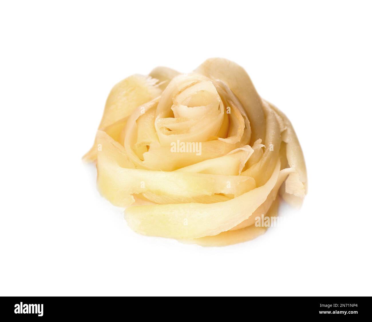 Pile of pickled ginger isolated on white Stock Photo - Alamy