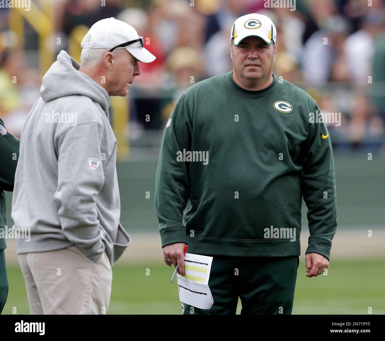 Green Bay Packers head coach Mike McCarthy and general manager Ted ...
