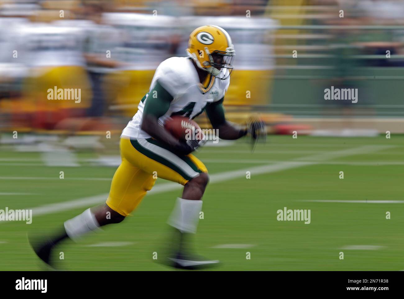 Green Bay Packers' James Starks during NFL football training camp ...