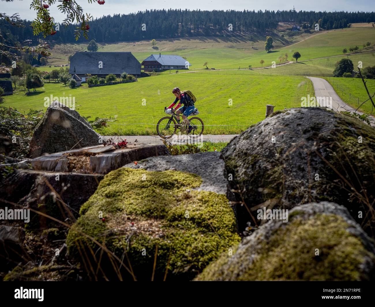 Bike tour with the Gravelbike in the Black Forest. In Schonach at the ...