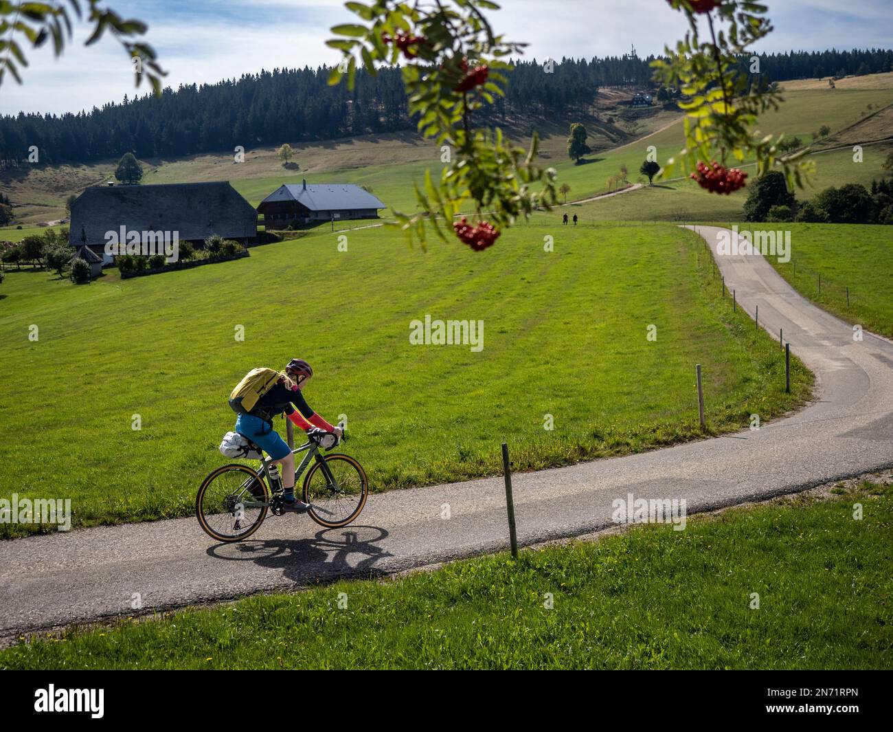 Bike tour with the Gravelbike in the Black Forest. In Schonach at the ...
