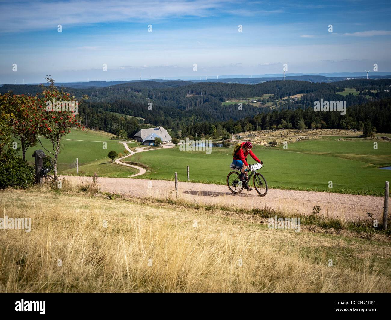 Bike tour with the Gravelbike in the Black Forest. In Schonach at the ...