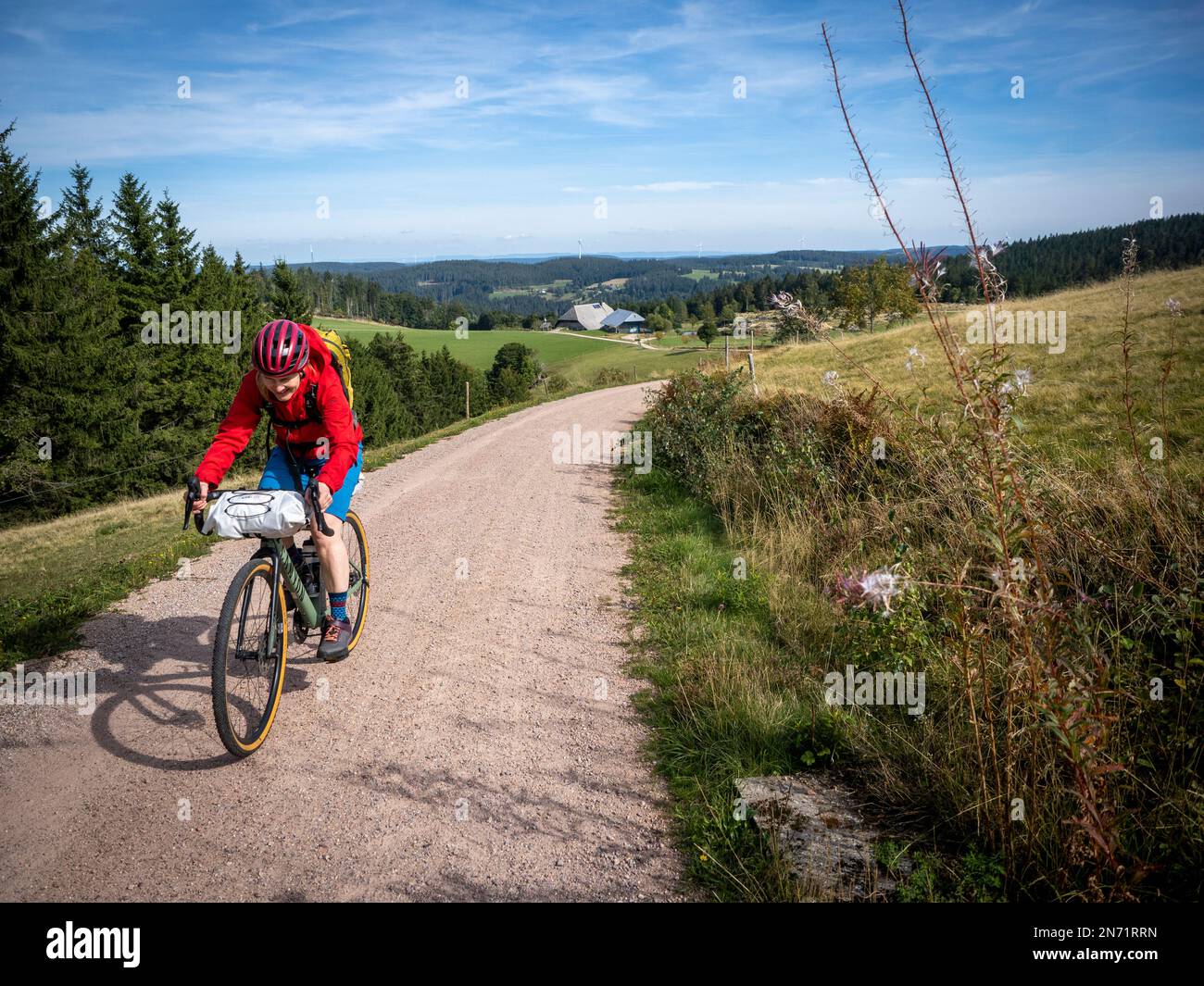 Bike tour with the Gravelbike in the Black Forest. In Schonach at the ...