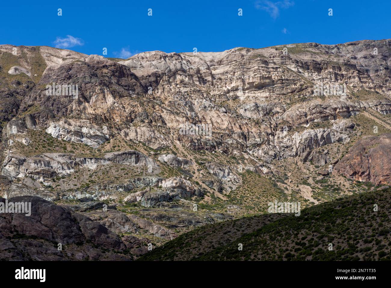 Beautiful mountain landscape of Quebrada El Diablo in Chile, Traveling ...