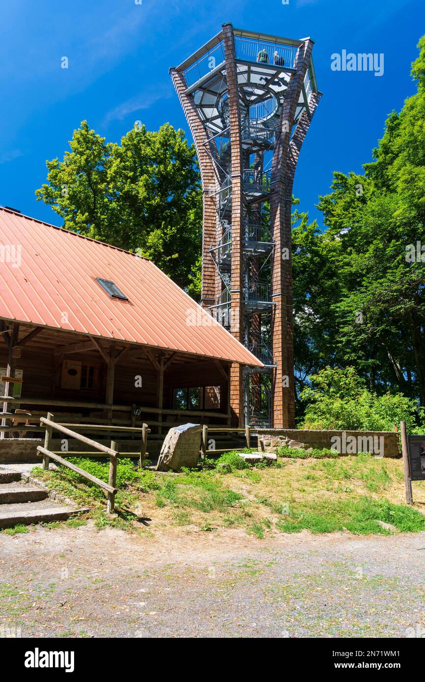 Observation tower on the Zabelstein in the Steigerwald Nature Park ...