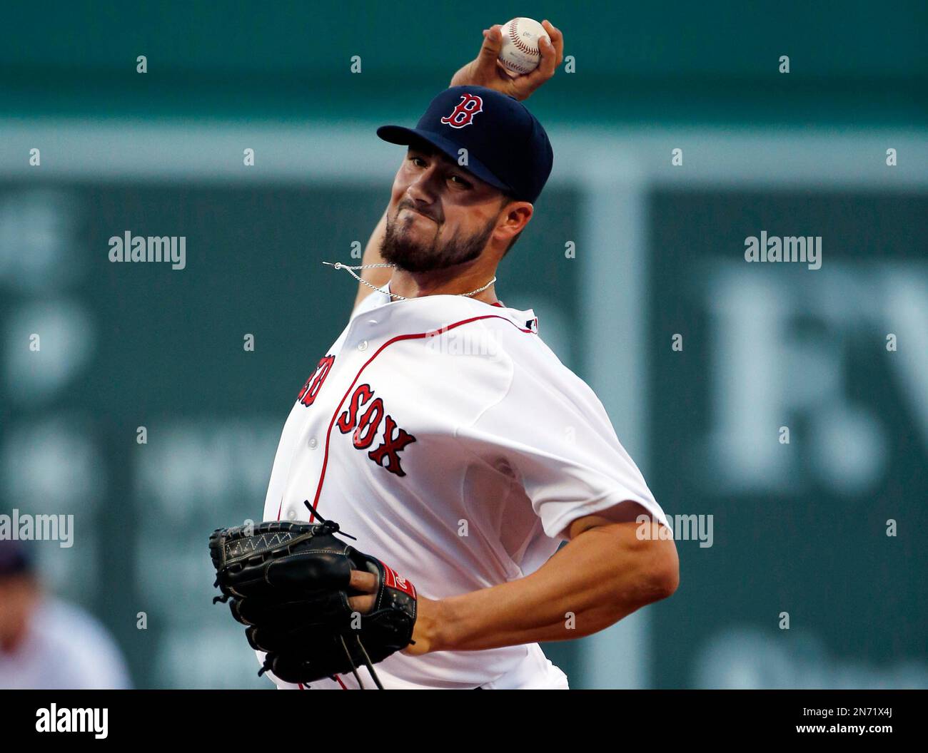 Boston Red Sox relief pitcher Brandon Workman delivers to the Seattle ...
