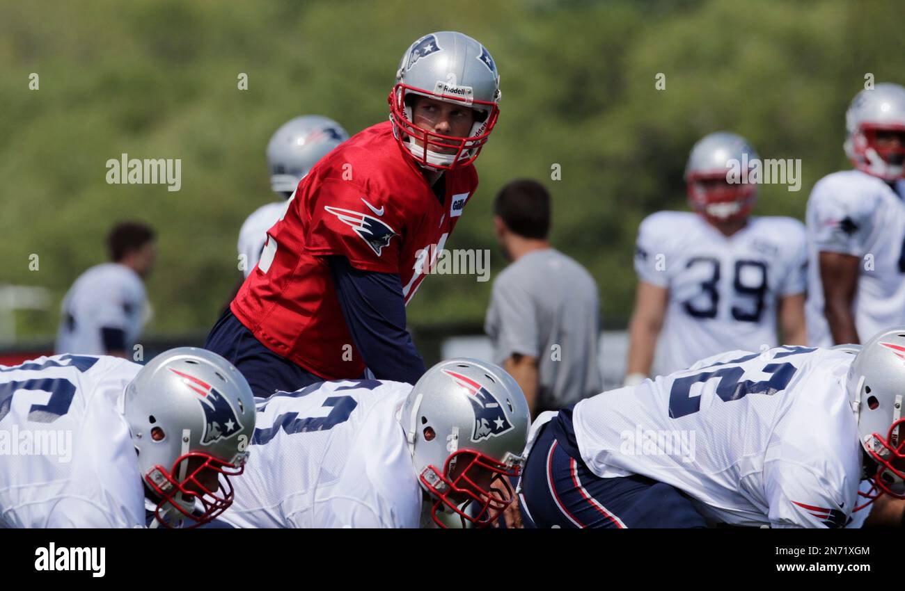 New England Patriots Tom Brady during a team NFL football practice in ...