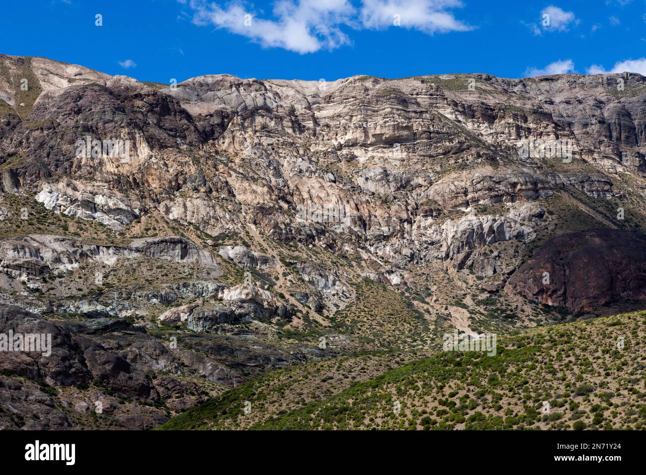 Beautiful mountain landscape of Quebrada El Diablo in Chile, Traveling ...