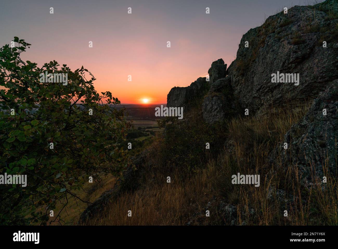 Dolomite rocks at the table mountain Ehrenbürg or the 'Walberlae ...