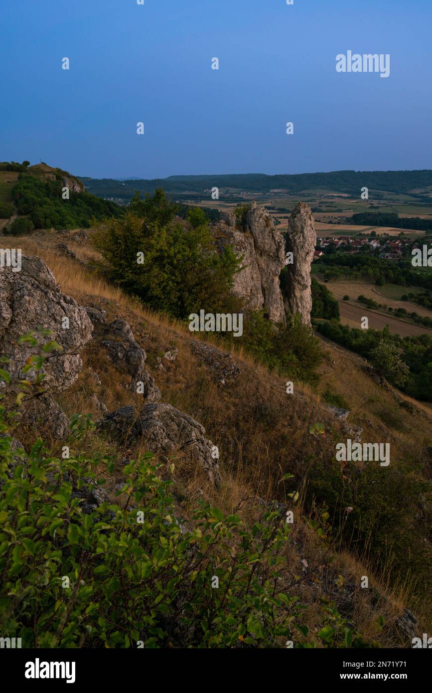 Dolomite rocks at the table mountain ehrenburg or the walberlae hi-res ...