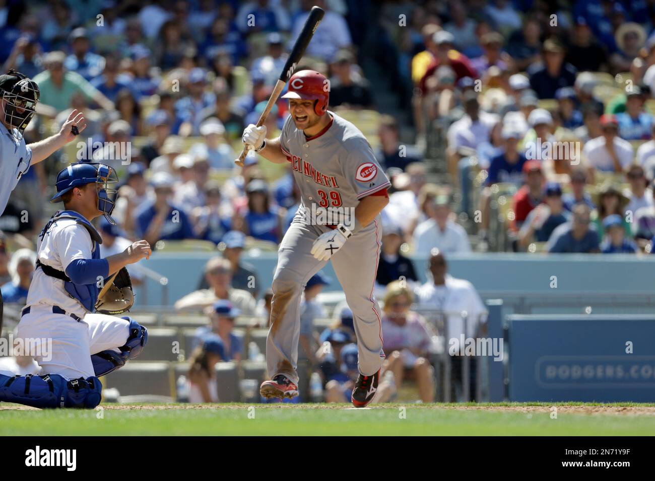 Cincinnati Reds' Devin Mesoraco during a baseball game between the ...