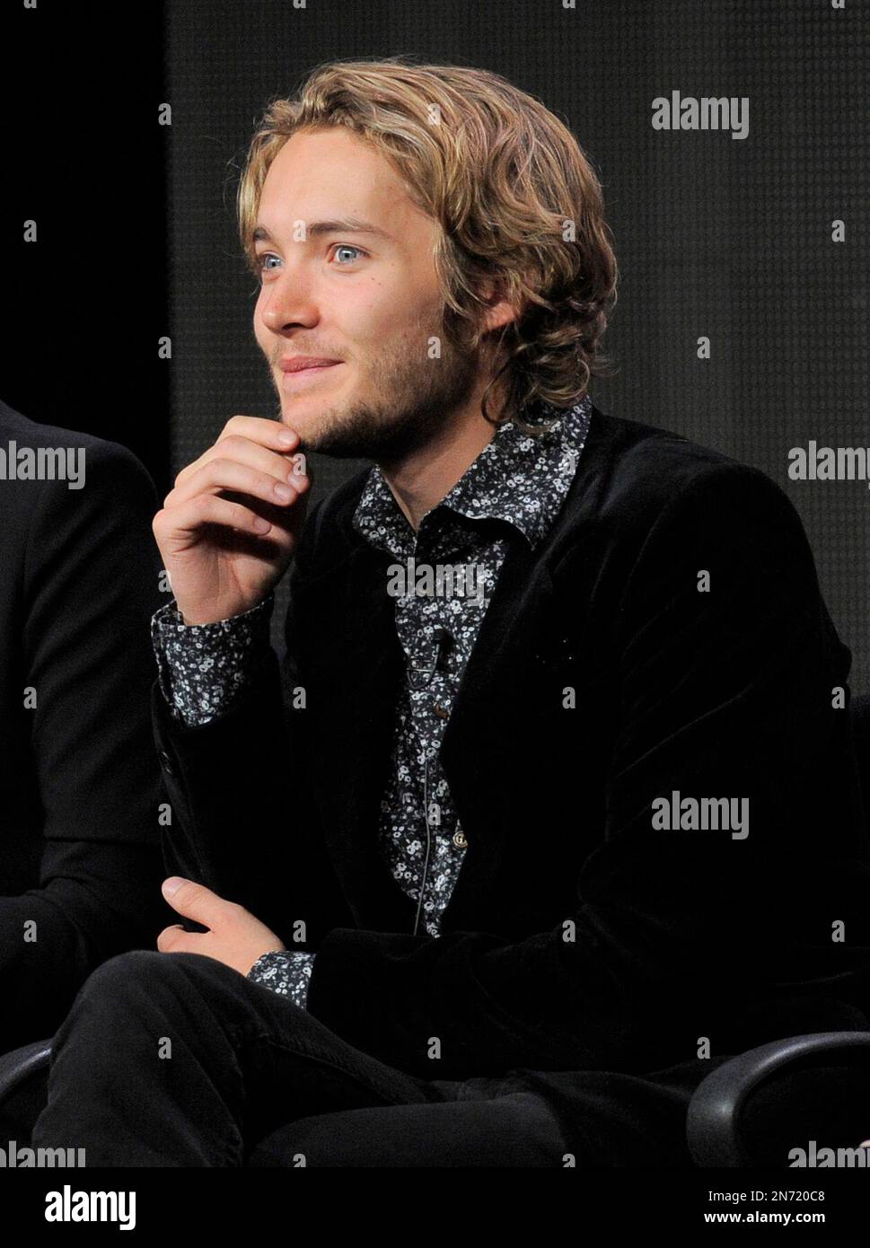 Toby Regbo participates in the "Reign" panel at the CW Summer TCA on ...