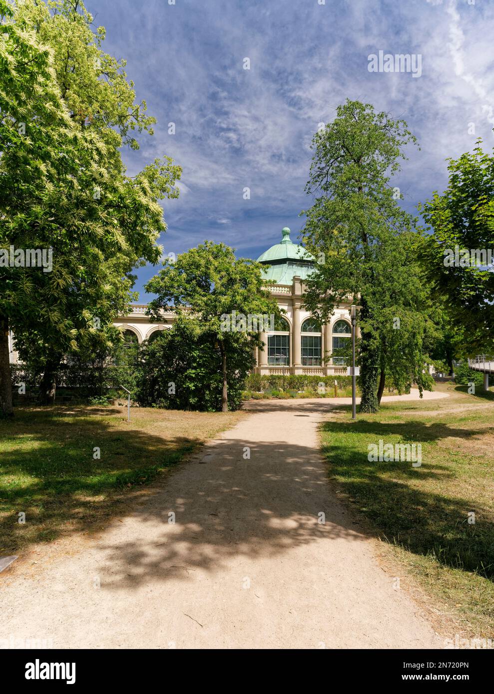 Spa architecture in the state spa Bad Kissingen, Lower Franconia ...