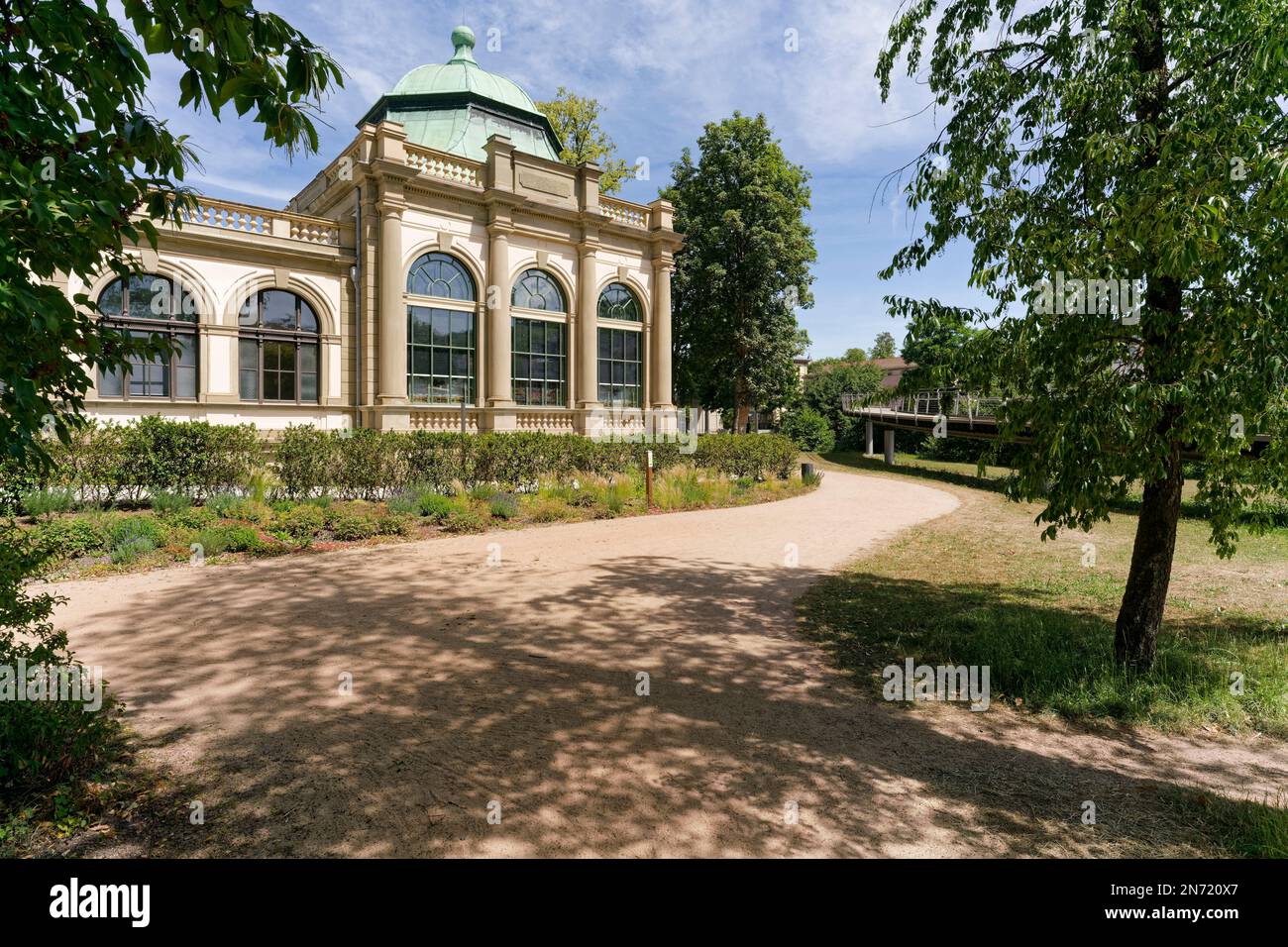 Spa architecture in the state spa Bad Kissingen, Lower Franconia ...