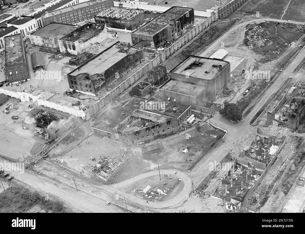 FILE - This July 29, 1973 black and white file photo shows an aerial ...
