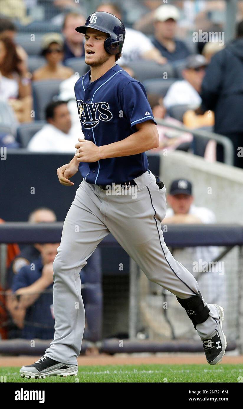 Tampa Bay Rays Wil Myers trots the bases after hitting a solo home run ...