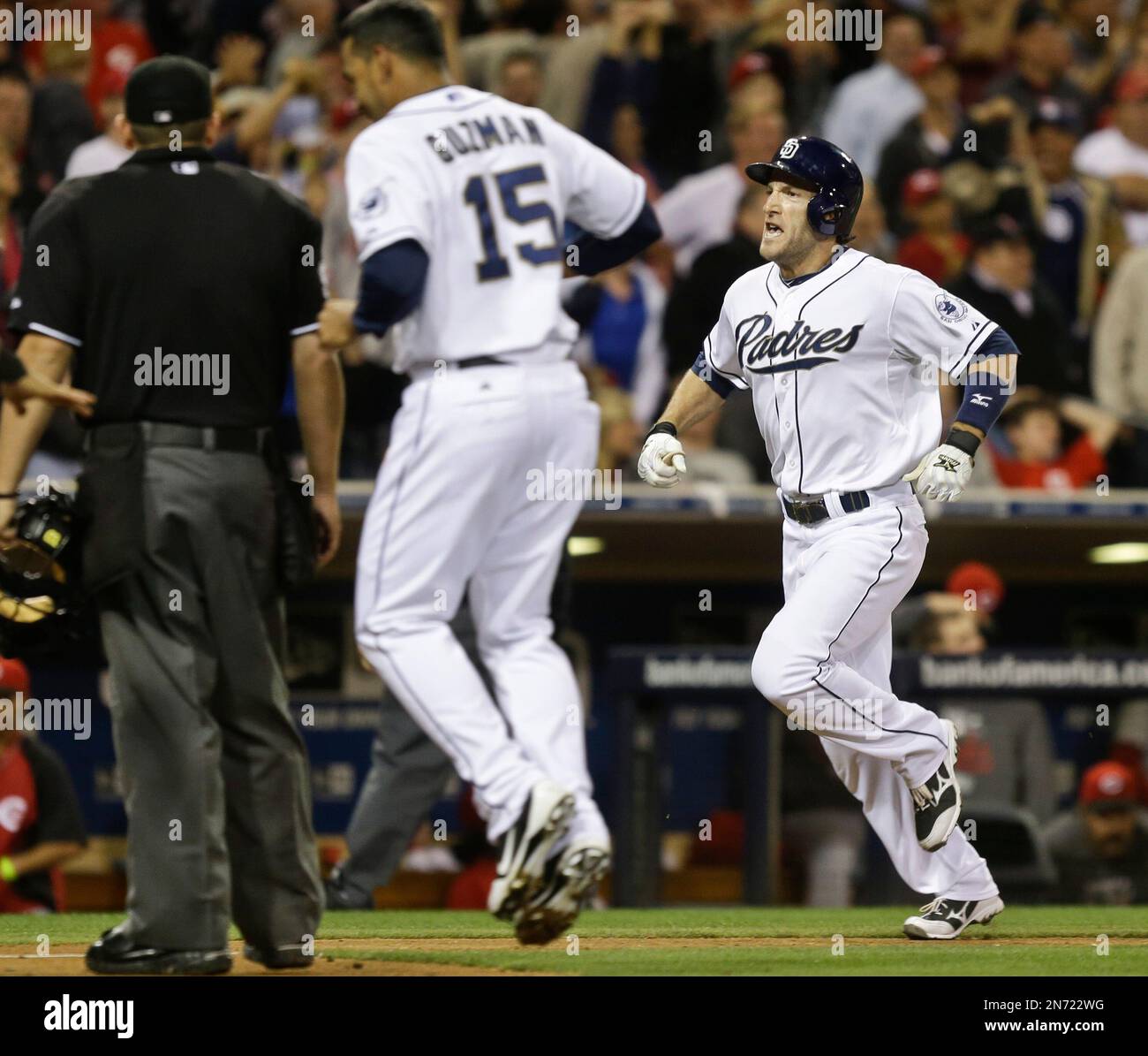 in the bottom of the ninth inning of a baseball game in San Diego ...