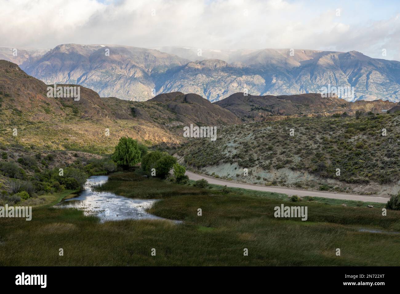 Landscape on the way to Chile Chico in southern Chile Stock Photo - Alamy