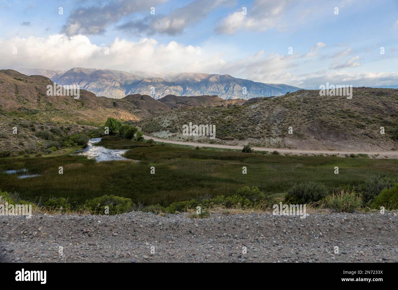 Landscape on the way to Chile Chico in southern Chile Stock Photo - Alamy