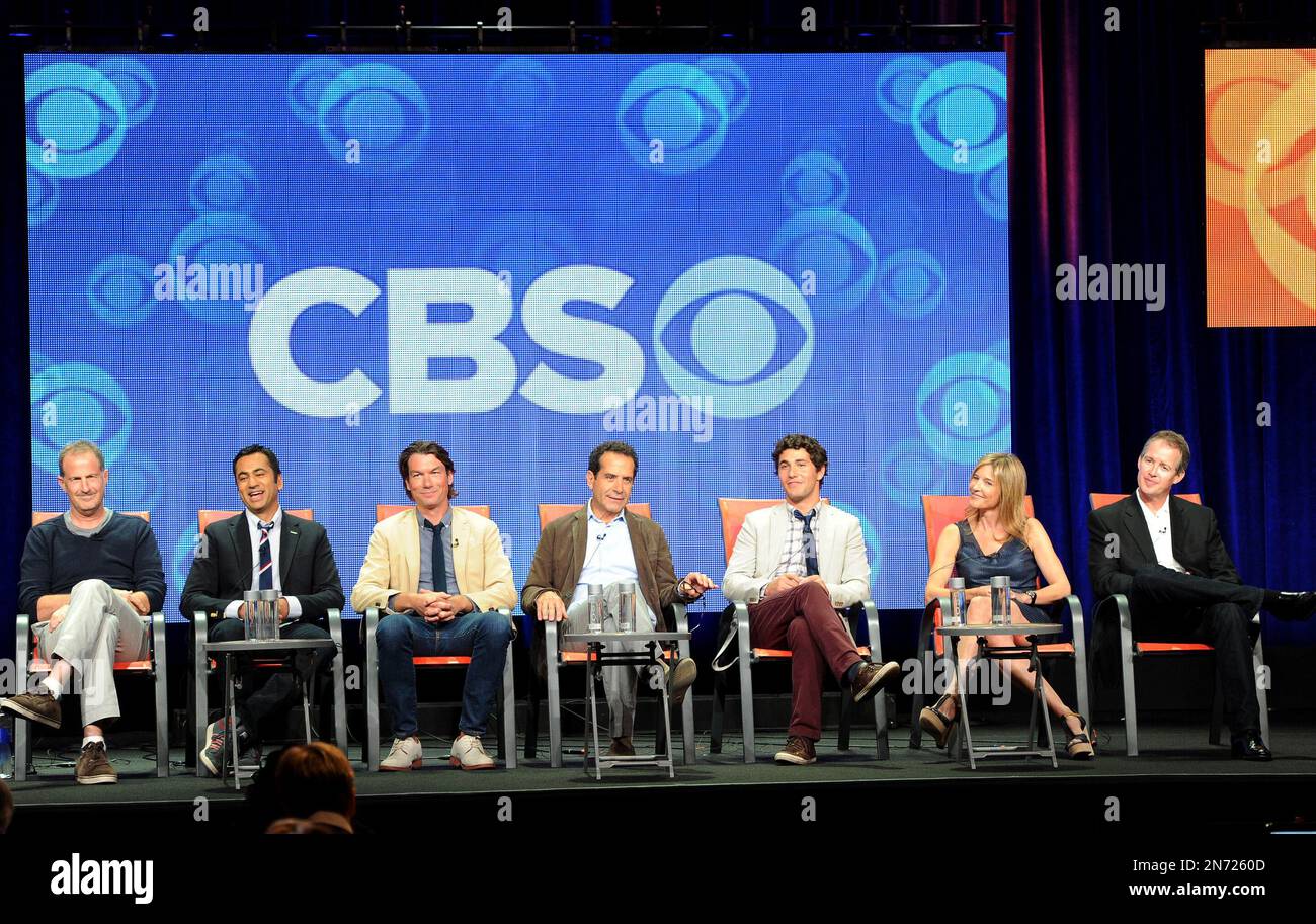 From left, writer/creator/executive producer Rob Greenberg, actors Kal ...