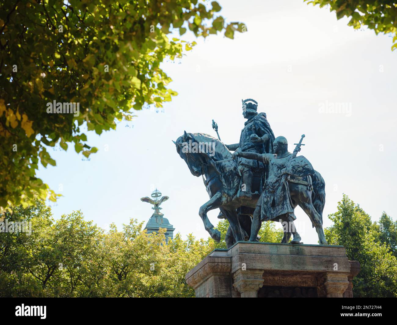 Monument to King Ludwig I in King Ludwig square in Munchen, Germany ...