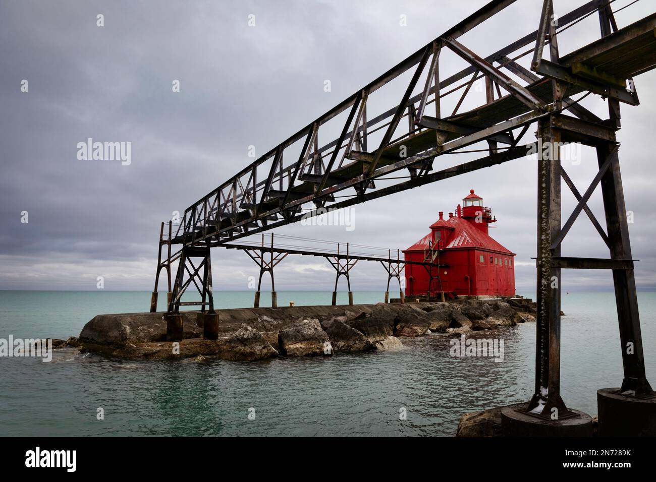 The Sturgeon Bay Ship Canal North Pierhead Light was built in 1881 and ...