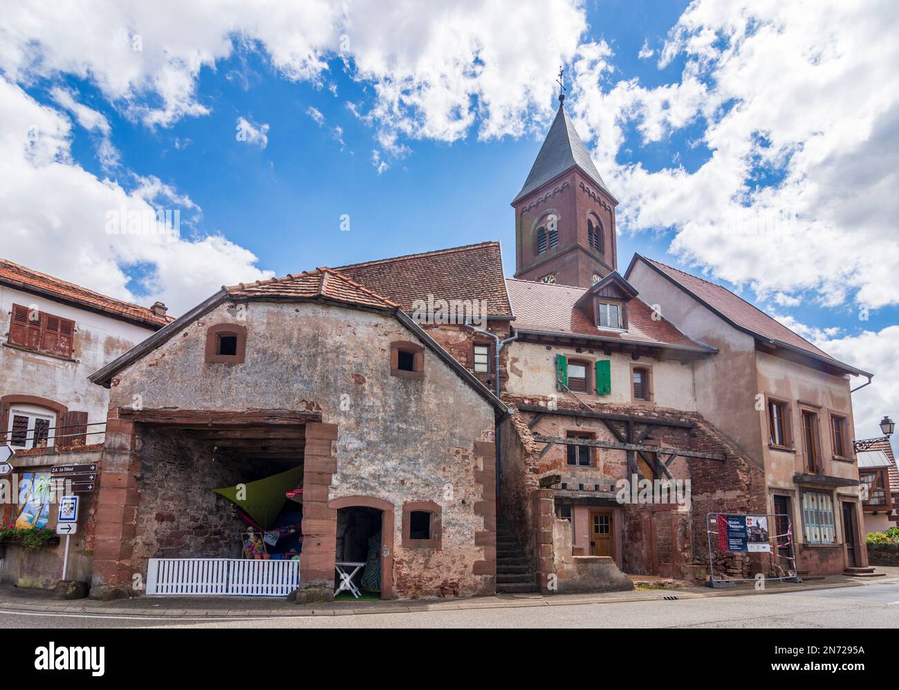 Church in dossenheim in alsace elsass hi-res stock photography and ...